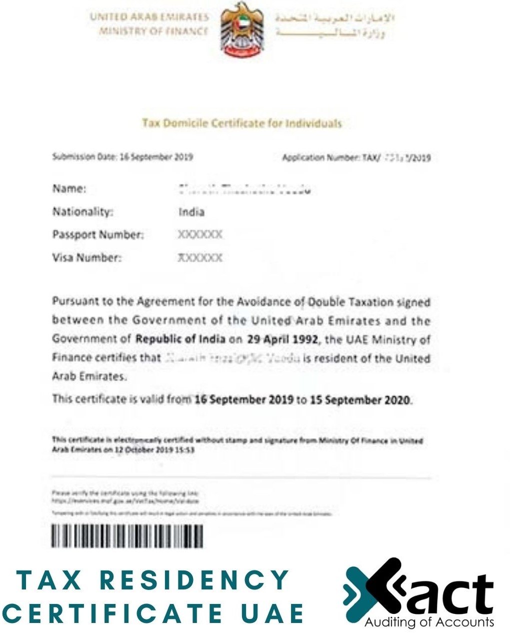 Tax Residency Certificate | How to obtain a TRC in UAE?
